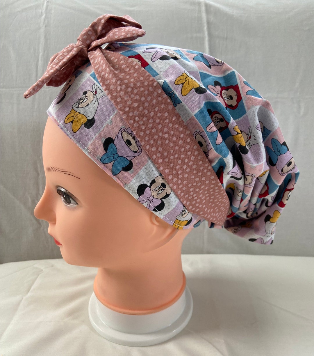 Disney Minnie Mouse Medical Nurse Scrub Cap Surgical Hat Head Wrap With ...