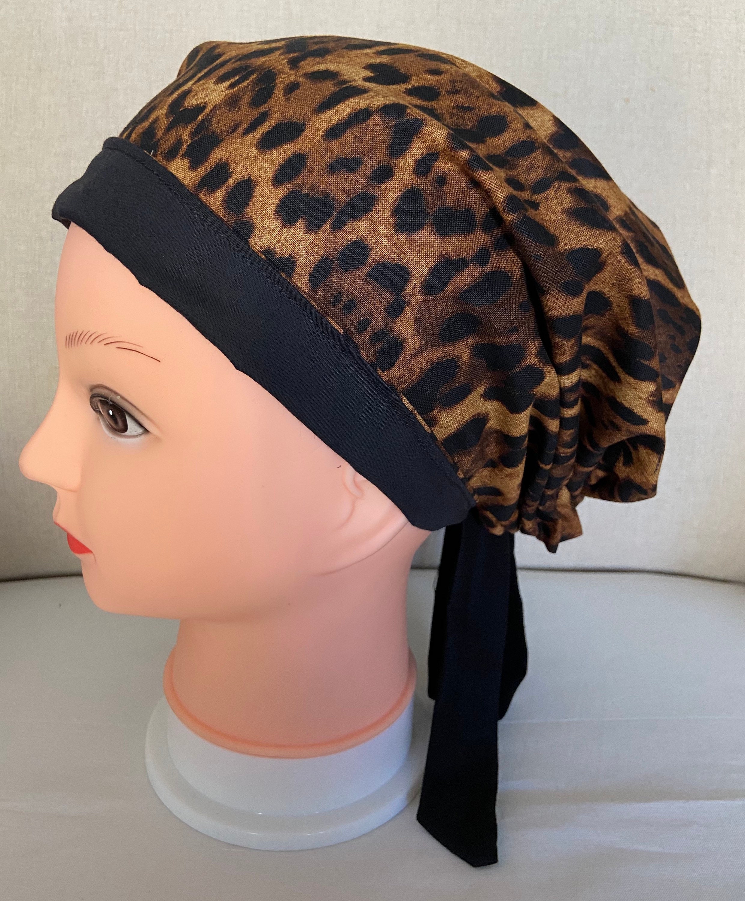 Leopard Cheetah Animal Print Medical Nurse Scrub Cap Surgical | Etsy
