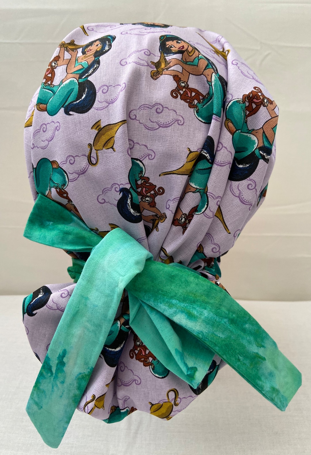 Disney Princess Jasmine Aladdin Lamp Medical Nurse Scrub Cap Surgical ...
