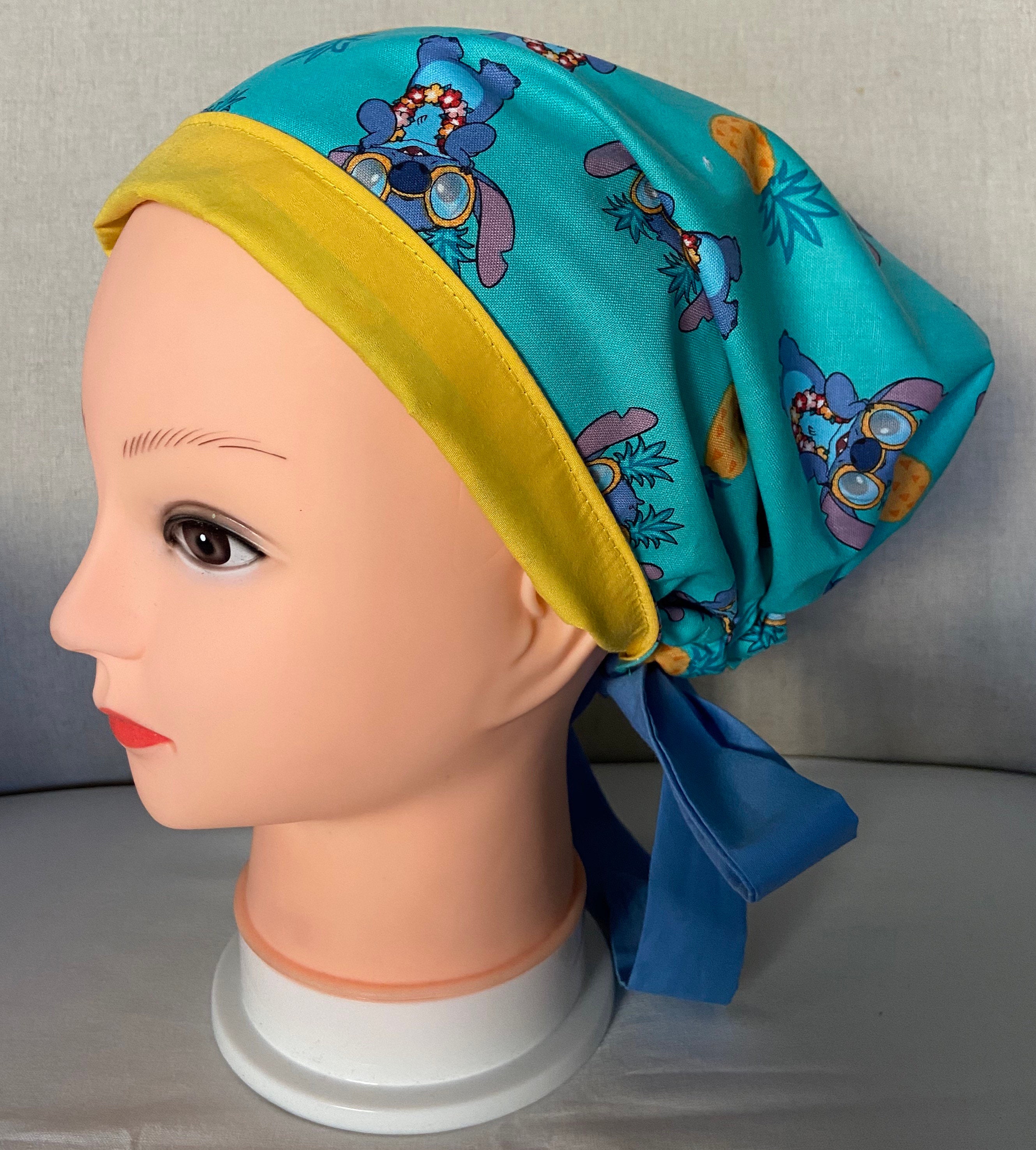 Disney Lilo & Stitch Nurse Scrub Cap With Buttons - Etsy