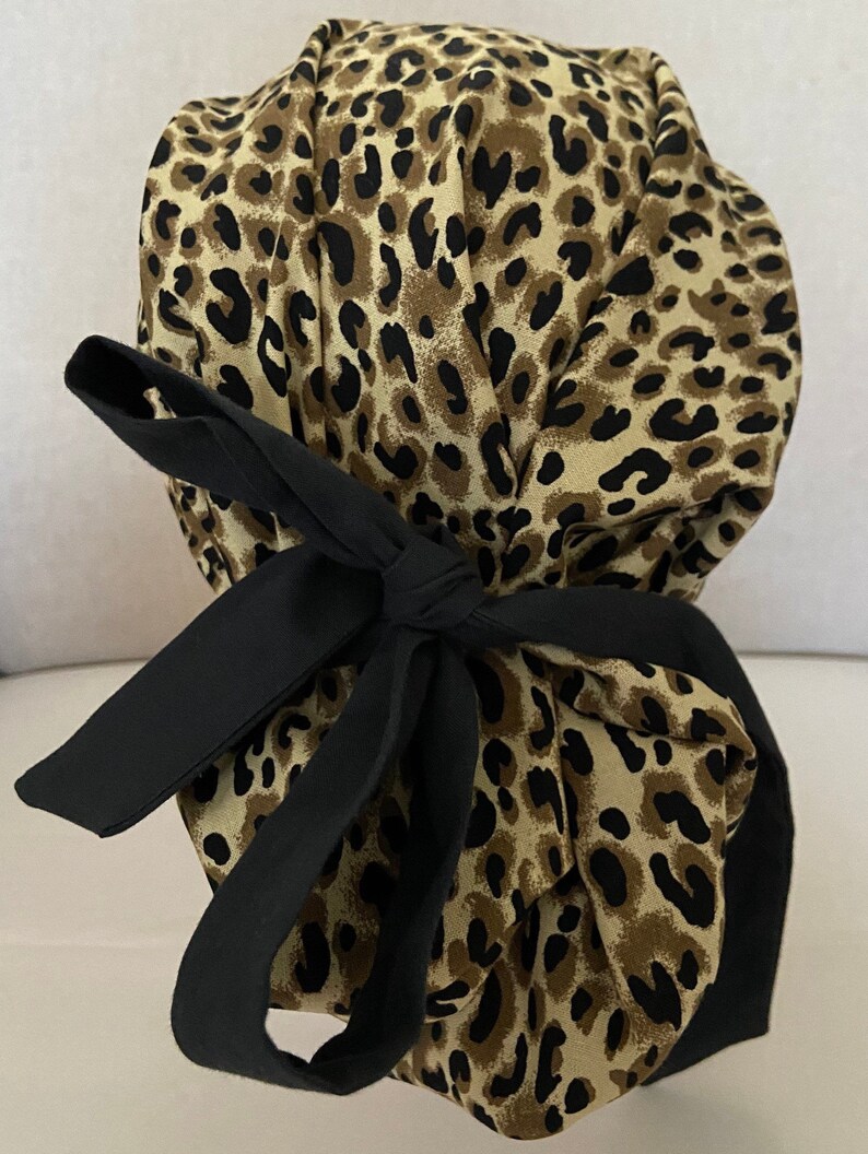 Leopard cheetah animal print medical nurse scrub cap surgical | Etsy
