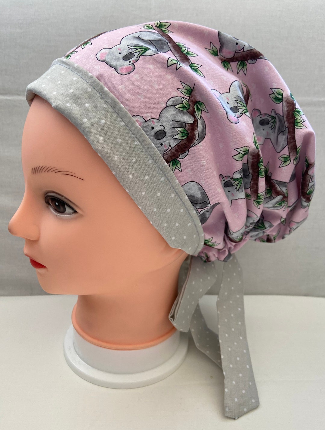 Koala Bear Koalas Pink Medical Nurse Scrub Cap Surgical Hat Head Wrap ...