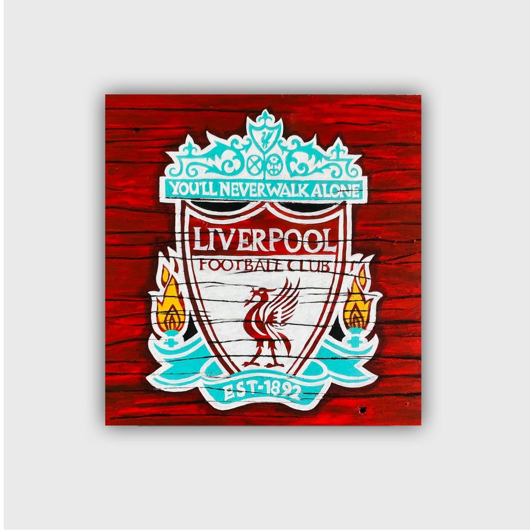 Handmade Liverpool Logo Painting, Liverpool Wood Plaque Painting, You ...