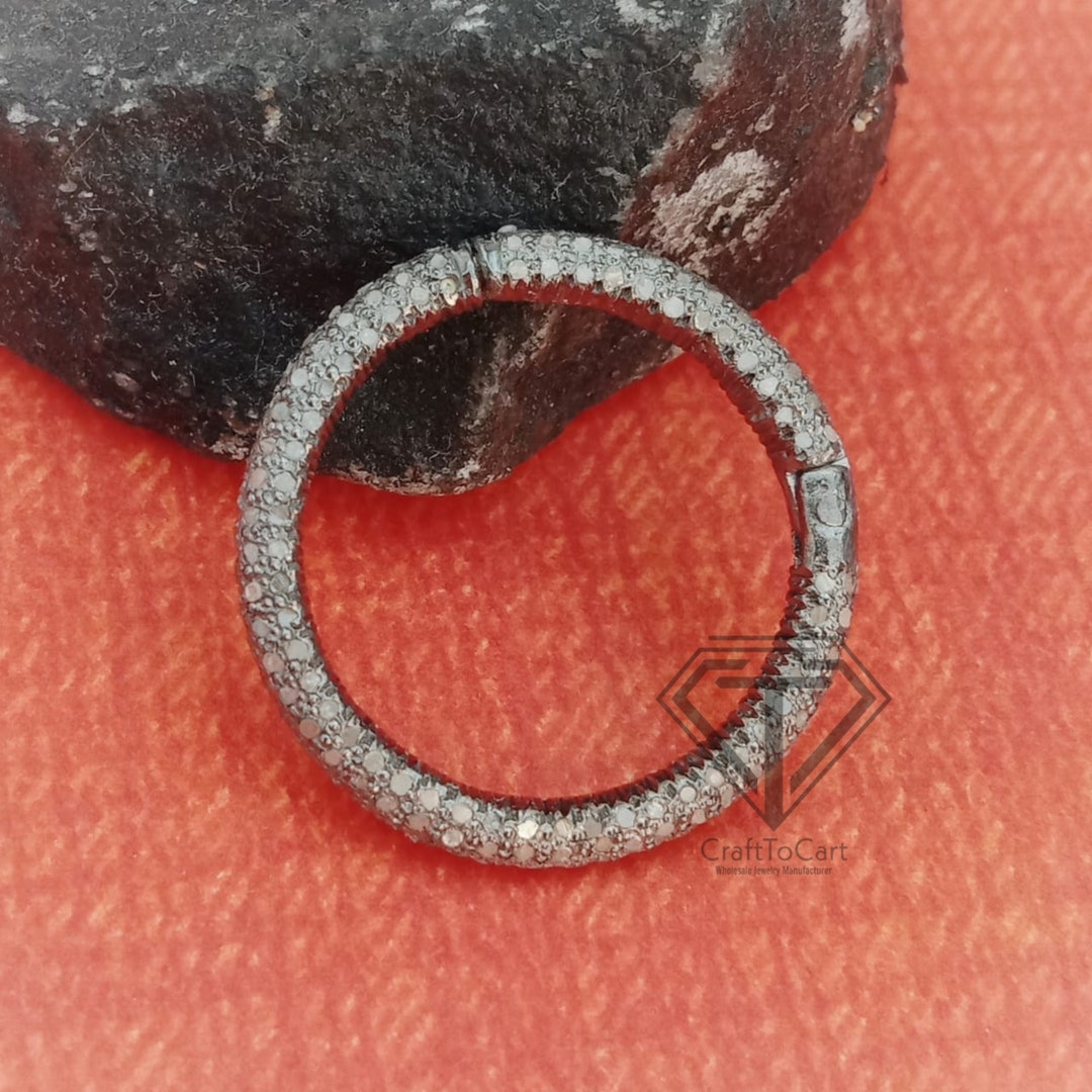 Pave Diamond Circle Clasp, New Clasp, Gold Clasp, Stylish Clasp - Craft ...