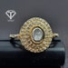 Round Polki Ring Pave Diamond Ring With Polki - Etsy