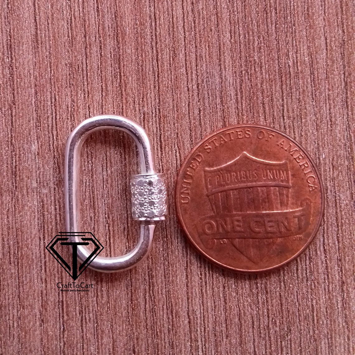 Carabiner Screw Lock, Pave Diamond Carabiner - Etsy