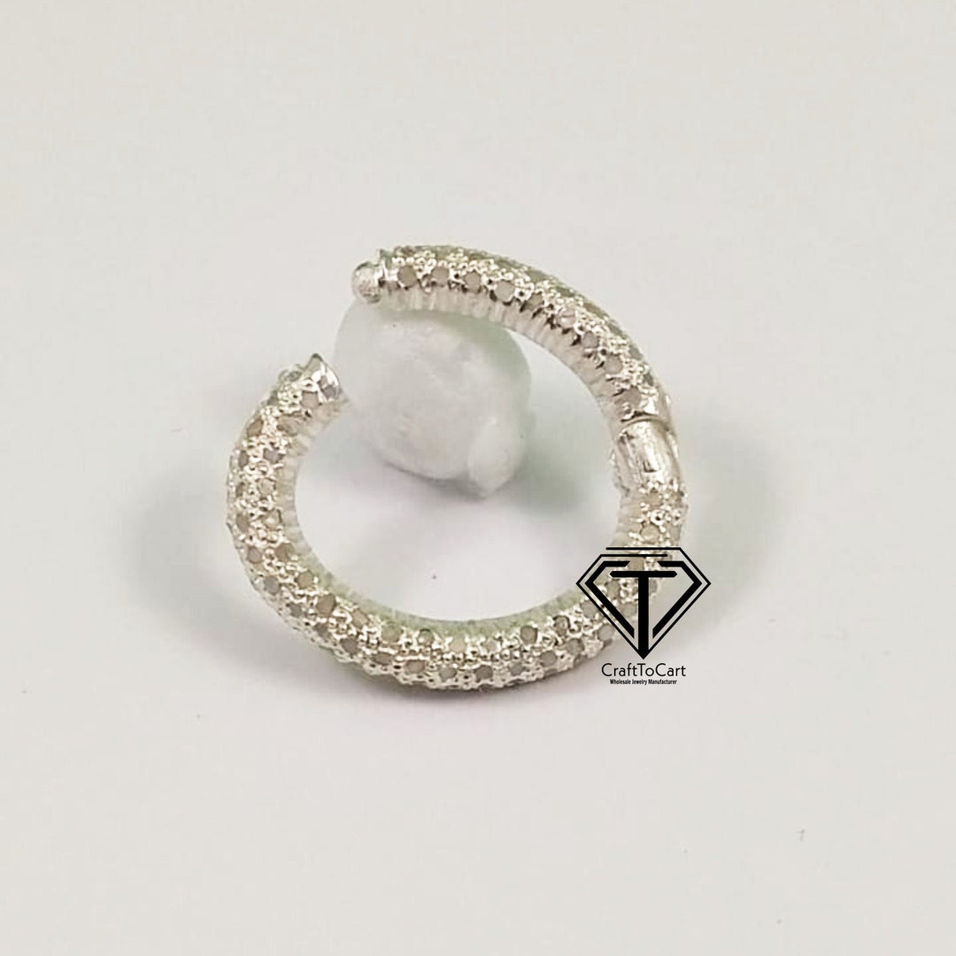 Pave Diamond Oval Clasp, Small Clasp, Gold Clasp, Stylish Clasp - Craft ...