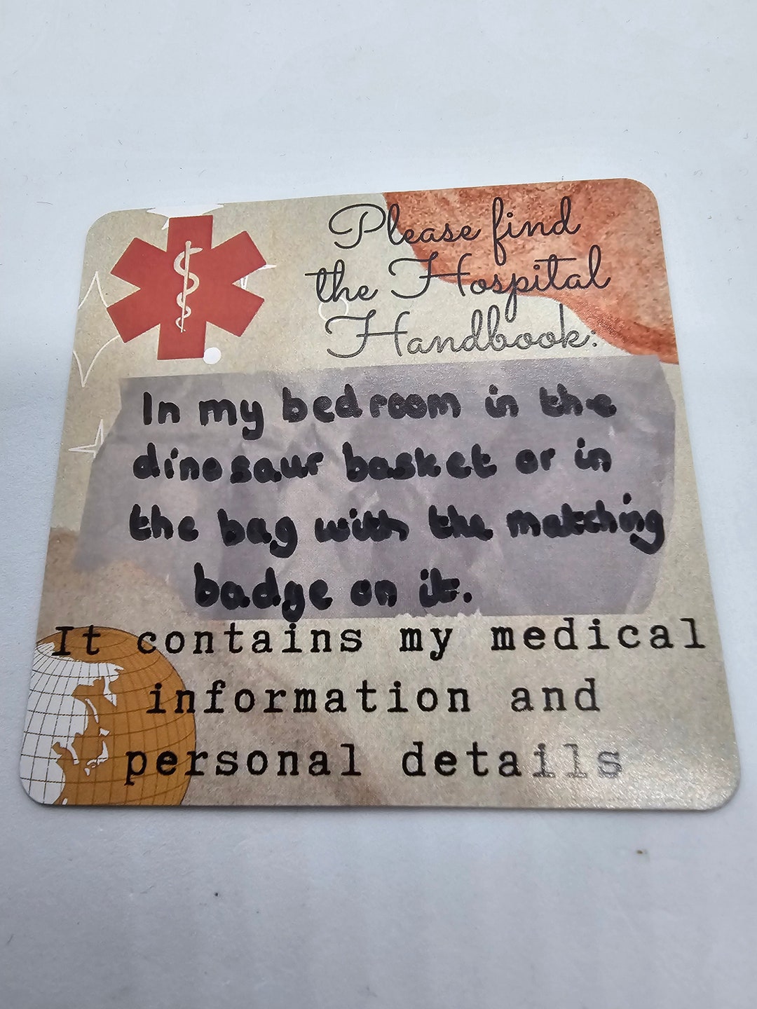 The Hospital Handbook Location Magnet - A Medic Alert Magnet - Etsy
