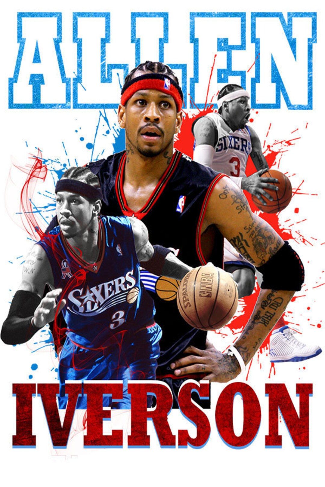 Allen Iverson Designs , Instant Download - Etsy