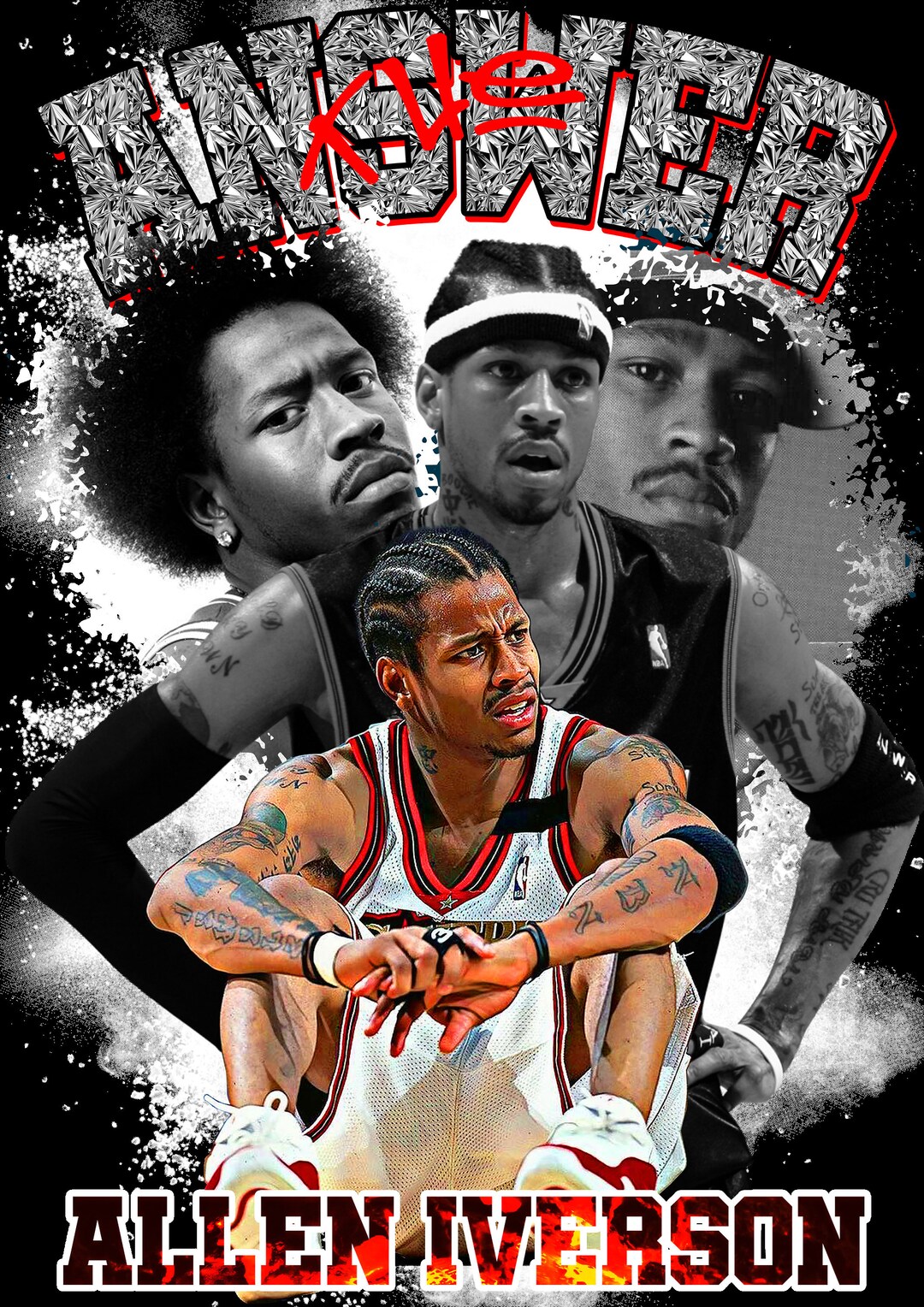 Allen Iverson Designs , Instant Download - Etsy