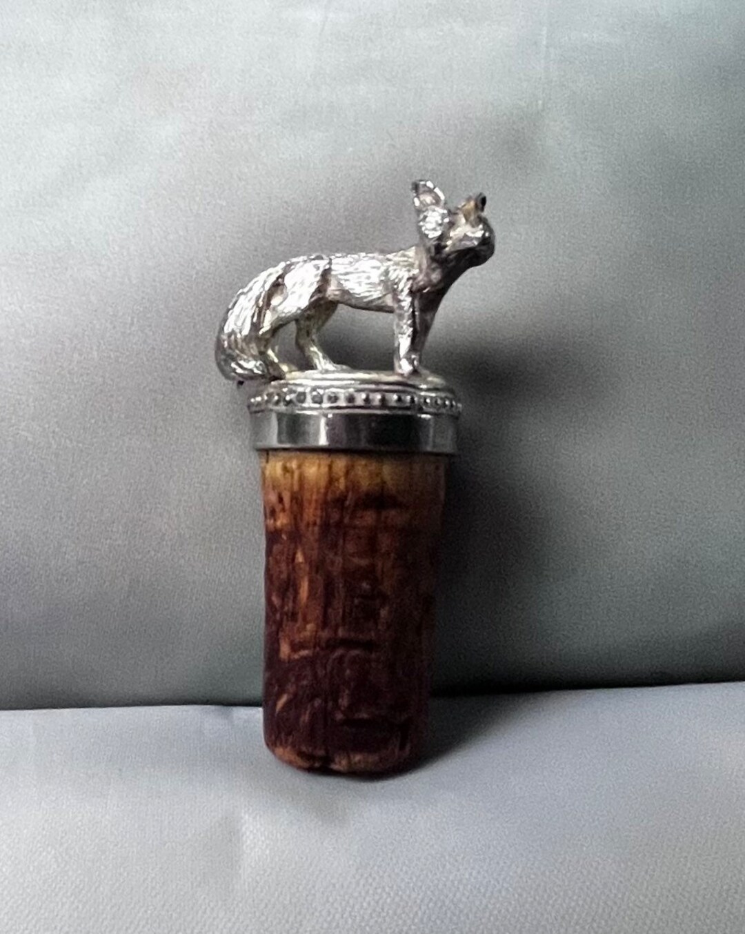 Fox Bottle Stopper, Metal and Cork Bottle Stopper, Novelty Bottle ...