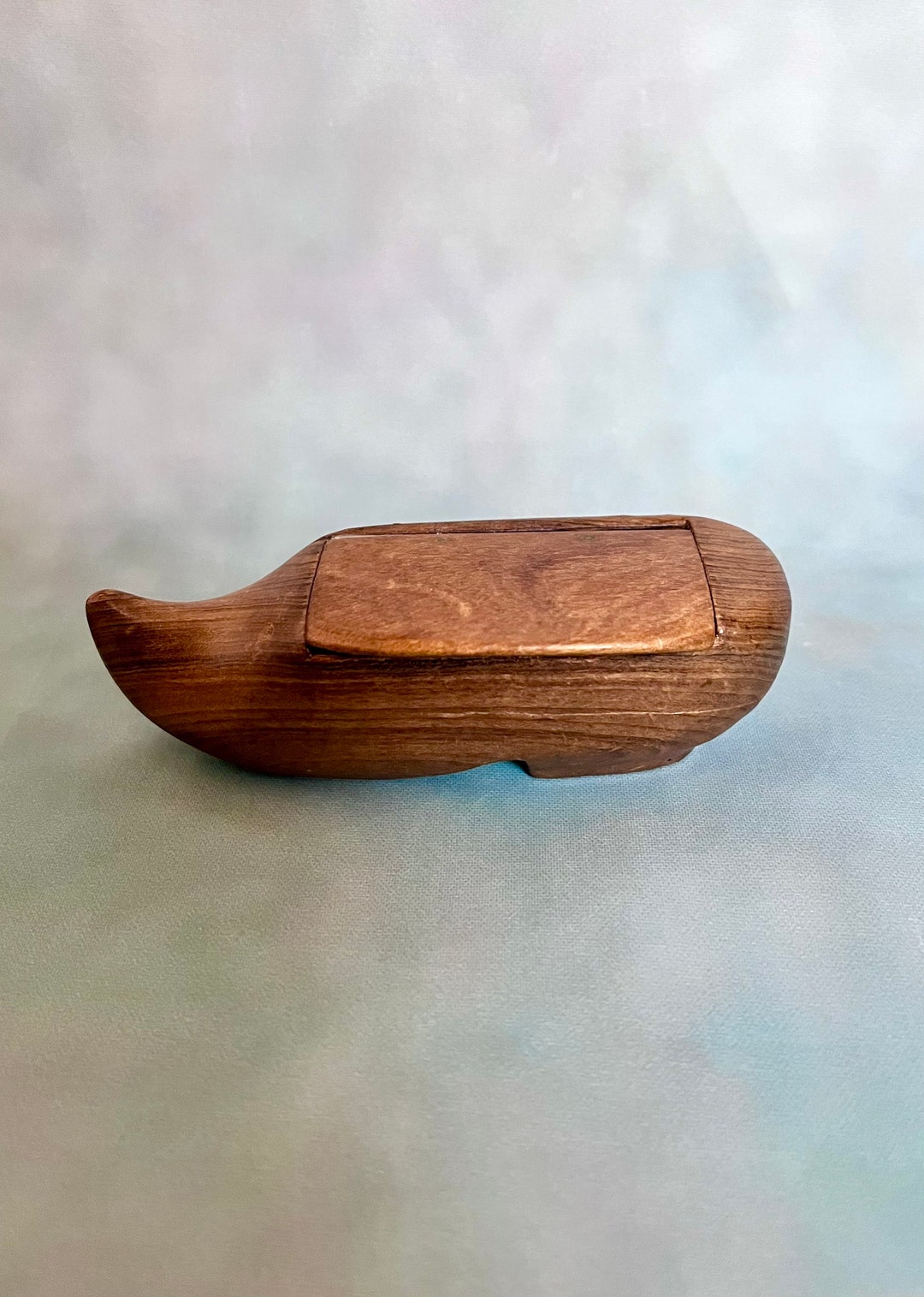 Victorian Snuff Box Modelled as a Clog, Wooden Novelty Snuff Box ...