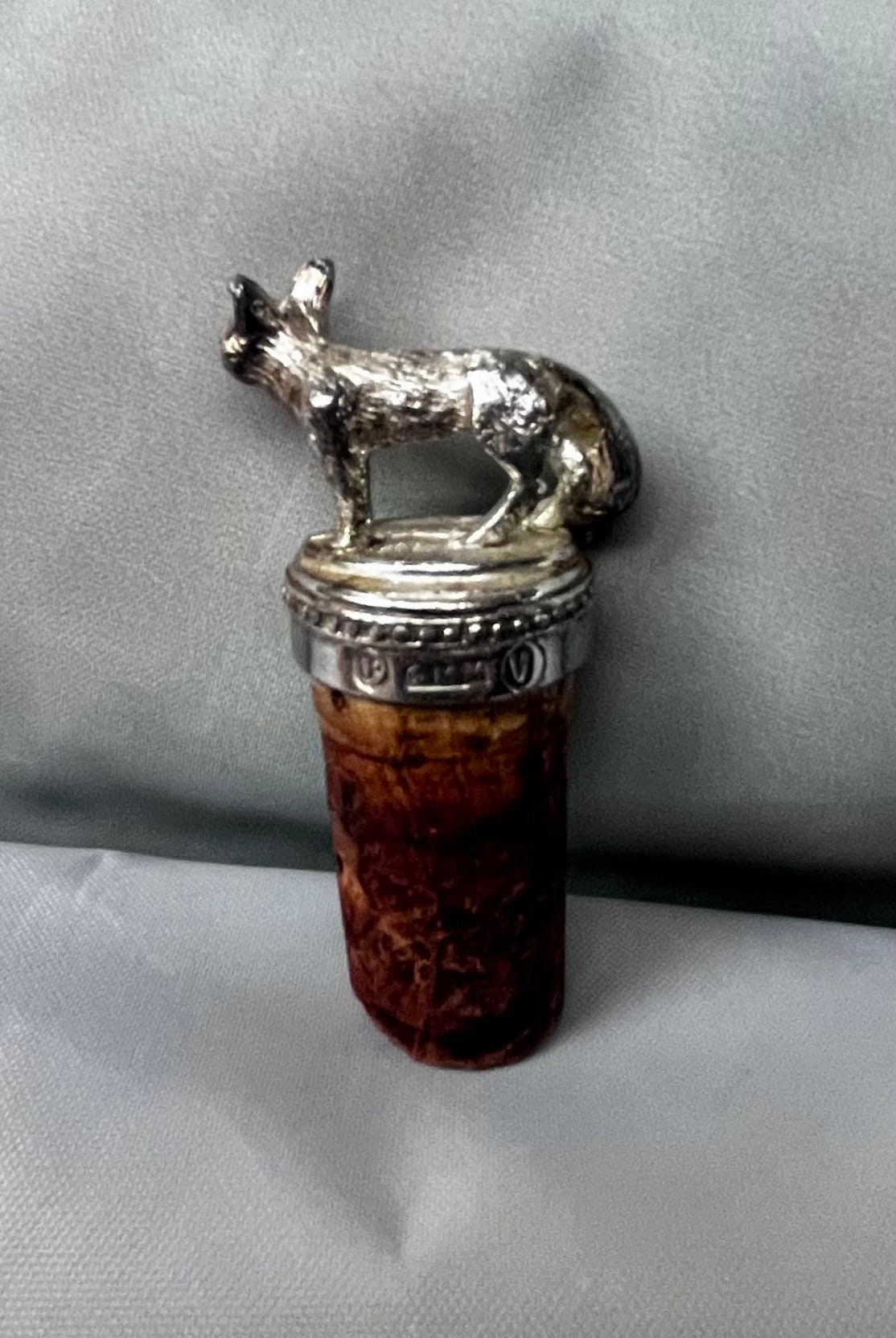 Fox Bottle Stopper Metal and Cork Bottle Stopper Novelty - Etsy