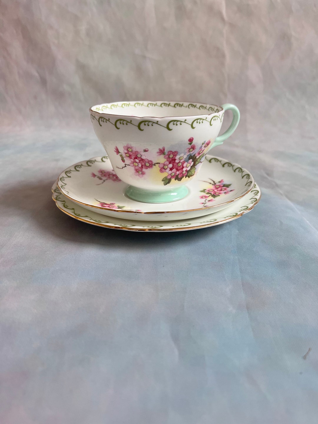 Vintage Shelley - Shelley Teacup, Saucer and Dessert Plate, Shelley ...
