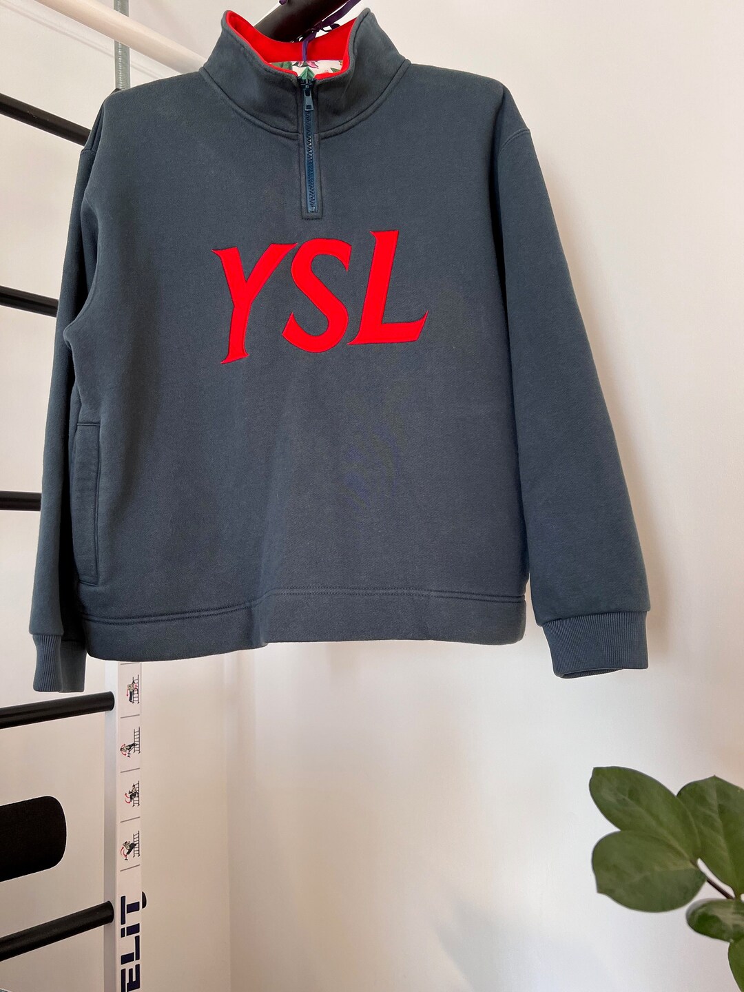 YSL Saint Laurent for Kids / Pour Enfant Vintage Logo Pullover Size S ...