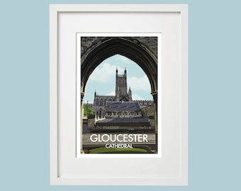 Vintage GWR Gloucester Cathedral Railway Poster A3/A2/A1 Print - Etsy UK