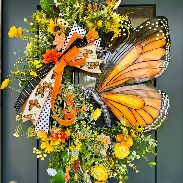 Butterfly Wreath - Etsy