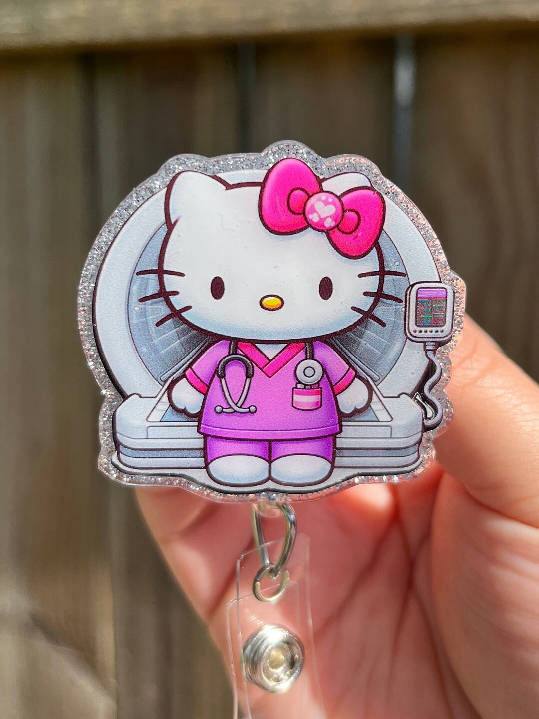 HK Kitty CT Tech MRI Badge Reel - Etsy
