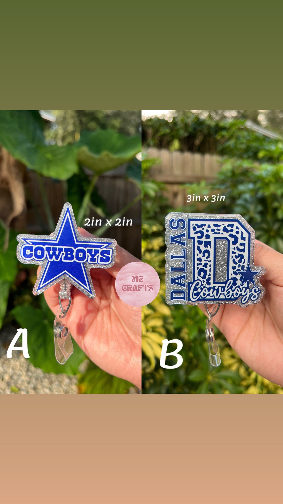 Americas Team DC Football Texas Star Badge Reel - Etsy