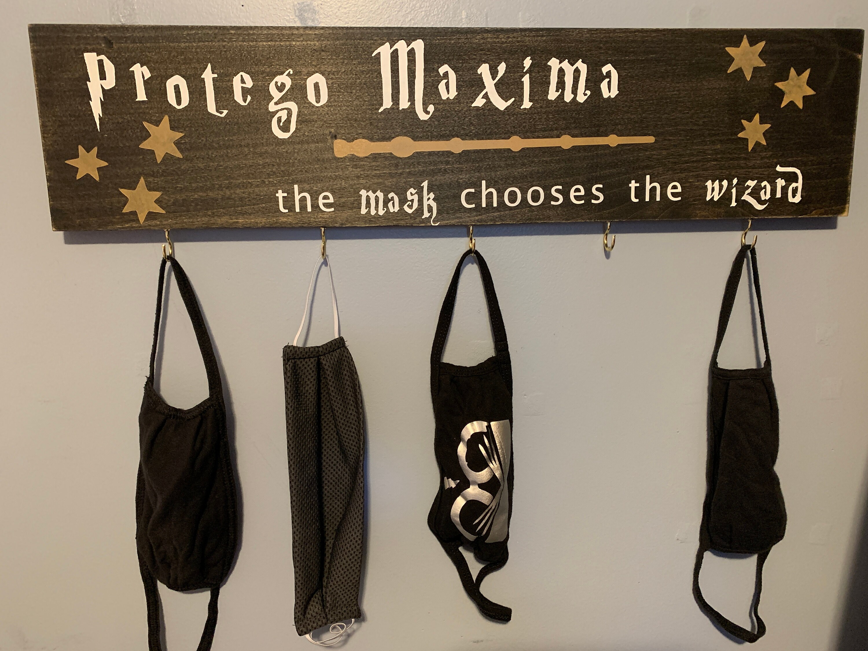 Harry Potter Themed Protega Maxima Mask Organization Station - Etsy