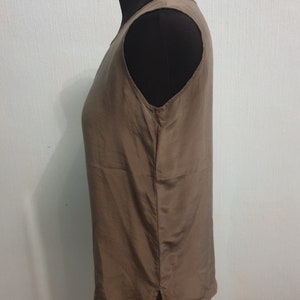 JARVI MUOTI Silkki Center 100% Silk Womens Khaki Top/ Blouse Finland Size S - Etsy