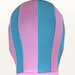 Stripe Swim Cap With Chinstrap and Buckle Detail - Pink & Blue - Etsy UK