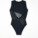 Swoop Leotard - Black Sheer - Etsy UK