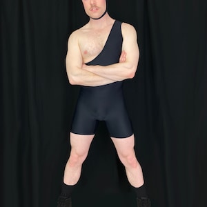 Strongman One Shoulder Wrestling Singlet - Black - Men's - Etsy