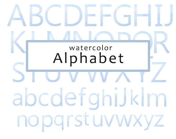 Boy Nursery Alphabet PNG Clipart Bundle | Monogram Letters Pngs | Boy ...