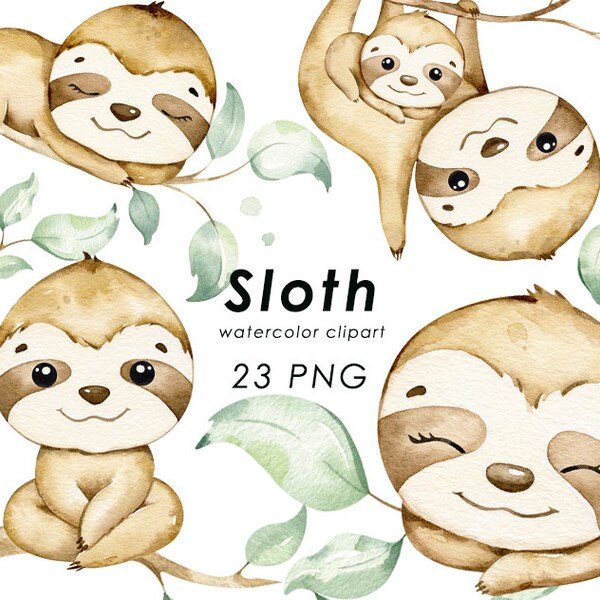 Sloth Nursery Art - Etsy