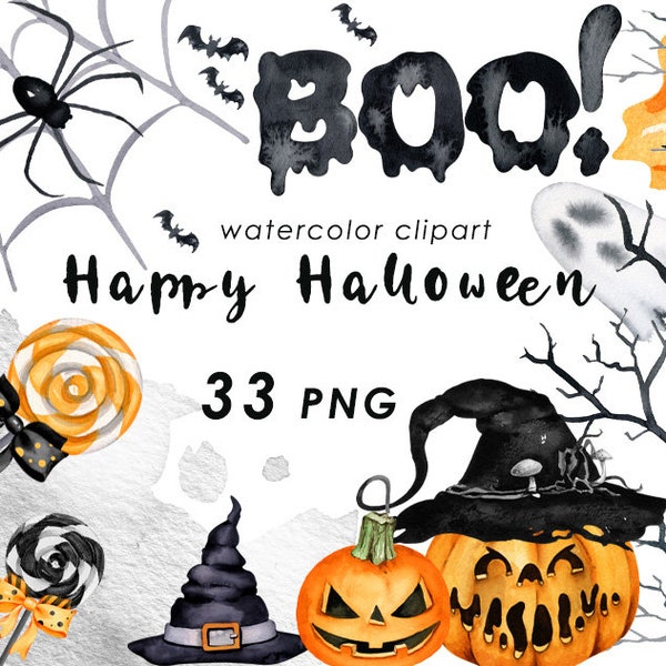 Halloween Clipart - Etsy