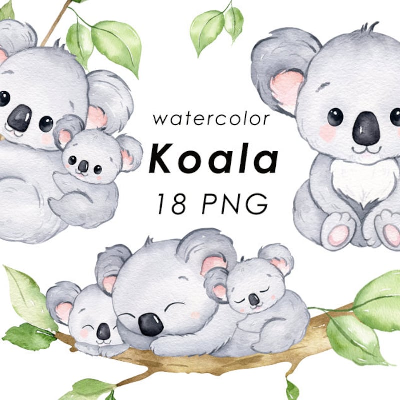 Printable Koala Wall Art - Etsy
