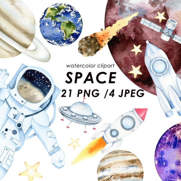 Rocket Ship Clipart - Etsy