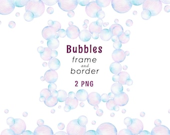 Bubbles Border Clip Art