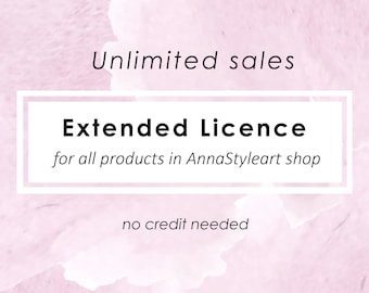 Extended Commercial License Unlimited Collections Digital Download ...