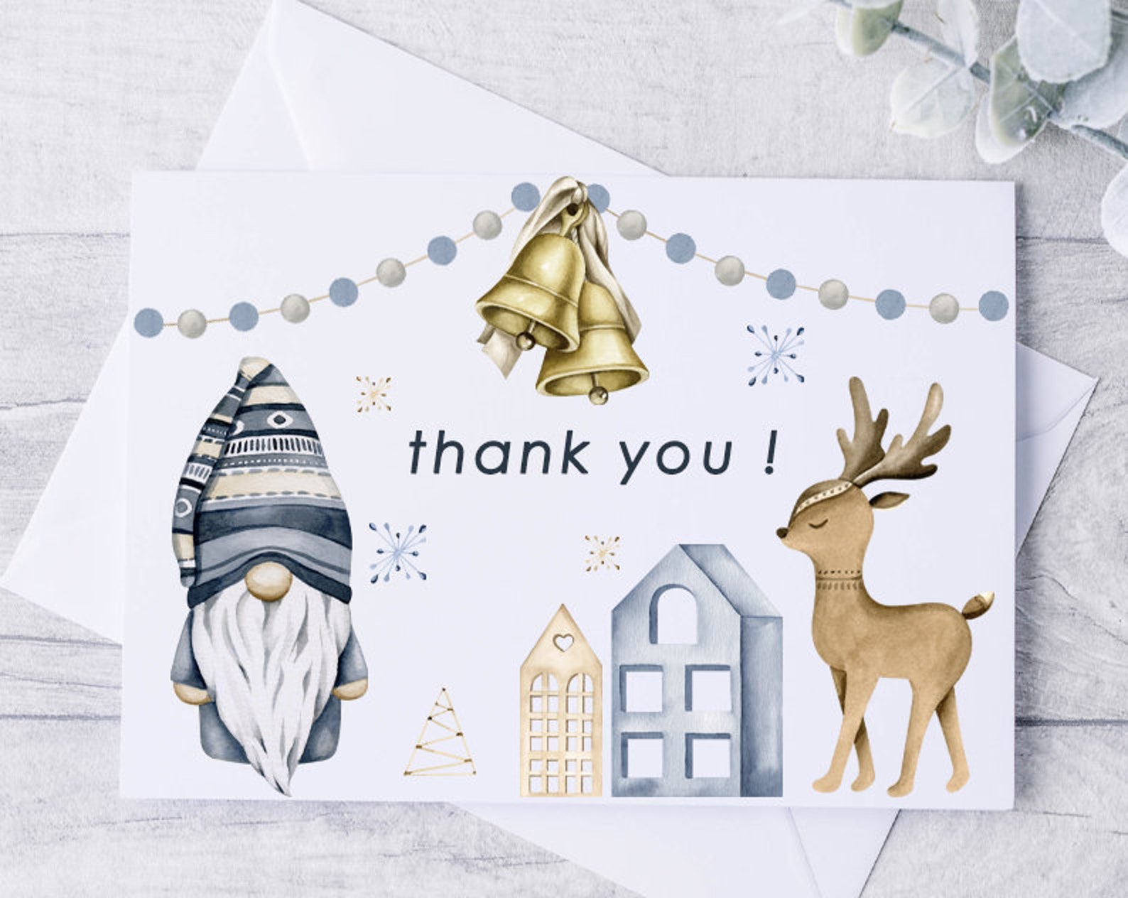 Watercolor Scandinavian Christmas Clipart Nordic Gnomes PNG - Etsy