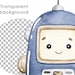 Vintage Robots Watercolor Clipart Cute Robot PNG Baby Boy - Etsy