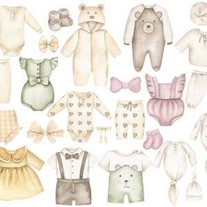 Watercolor Boho Baby Clipart, Newborn Kids PNG Files, Boho Baby Shower ...