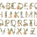 Woodland Watercolor Alphabet Clipart, Nursery Decor, Baby Girl Boy ...