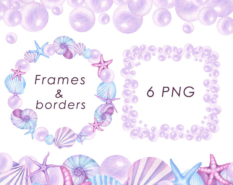 Sea Shell Borders And Frames