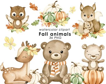 Tribal Animal Faces Clipart-woodland Animals Clipart-tribal - Etsy
