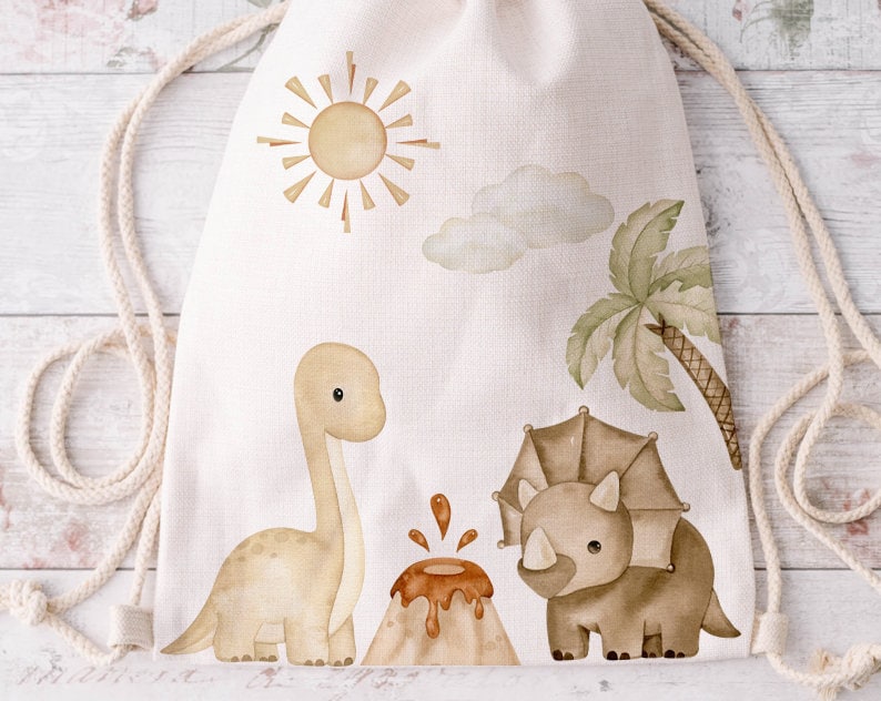 Watercolor Dinosaurs Clipart Neutral Baby Boy Clip Art Dino - Etsy