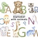 Woodland Watercolor Alphabet Clipart, Nursery Decor, Baby Girl Boy ...