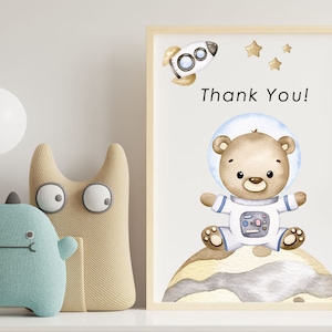 Space Watercolor Clipart, Cute Astronaut , Planets Clip Art, Rockets ...