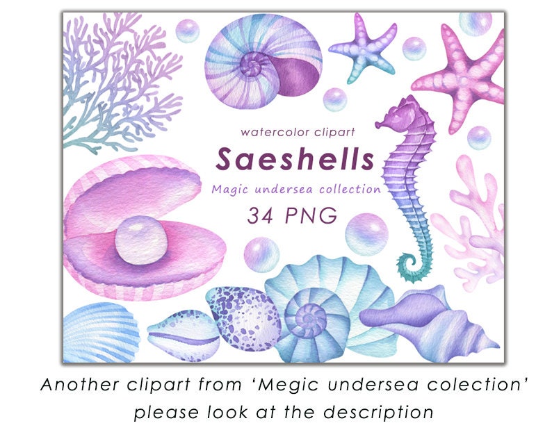 Watercolor Mermaid Tail Clipart, Pastel Baby Girl Birthday Party Png ...