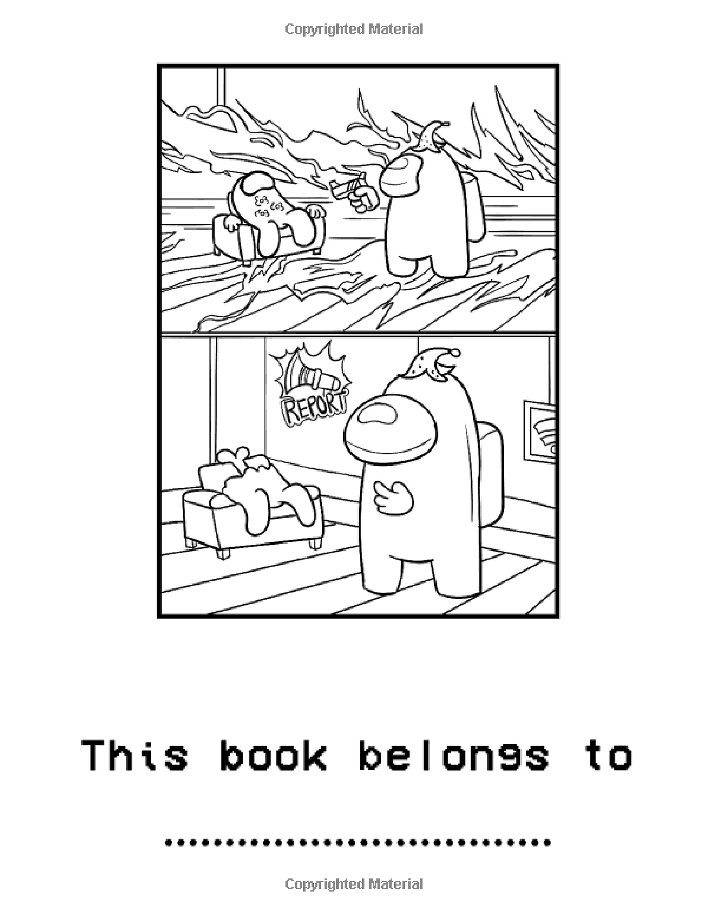Among Us Coloring Book: Great Among Us Coloring Books For | Etsy