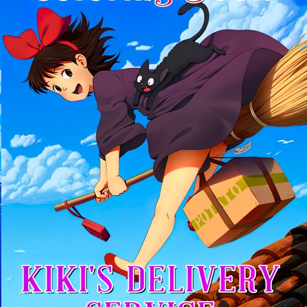 Kiki's Delivery Service Coloring Book - Etsy
