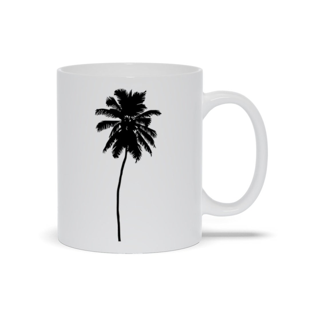 Palm Tree Coffee Mug Palm Tree Mug Beach Coffee Mug Beach Lover Gift ...