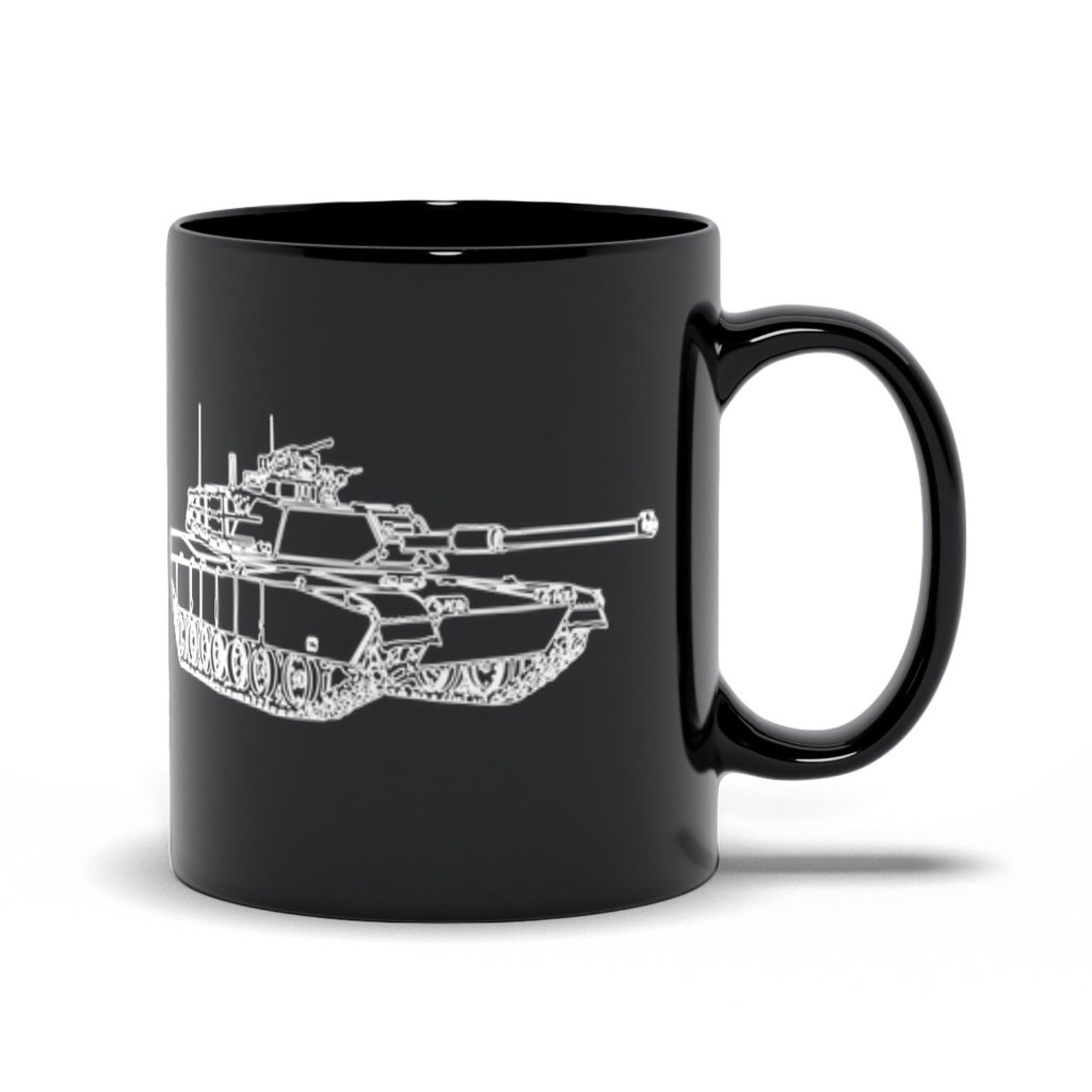 M1 Tank Black Coffee Mug | Black Tank Coffee Mug | Tank Gifts | US ...