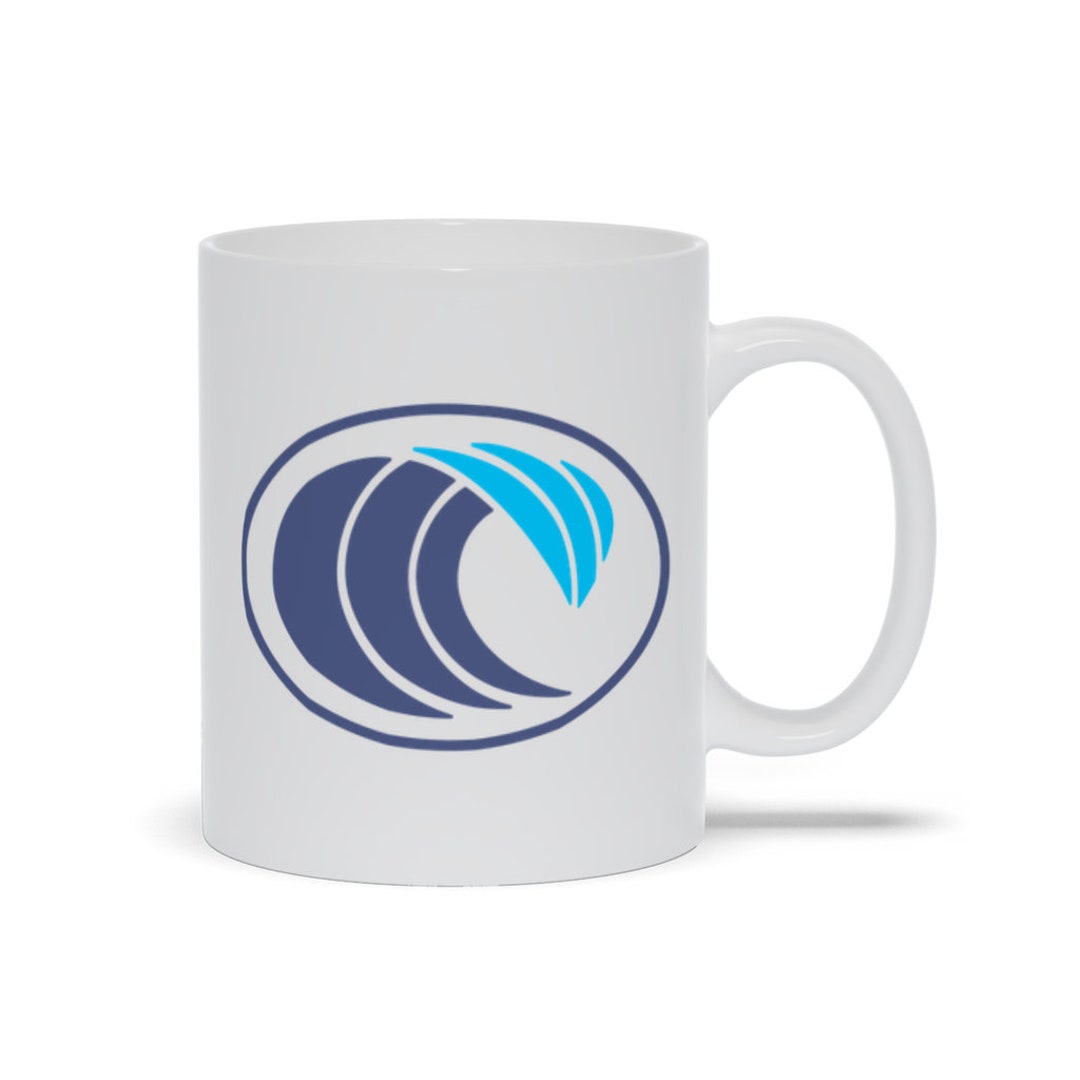 Blue Wave Coffee Mug: Tropical Ocean Design, 12 Oz - Etsy